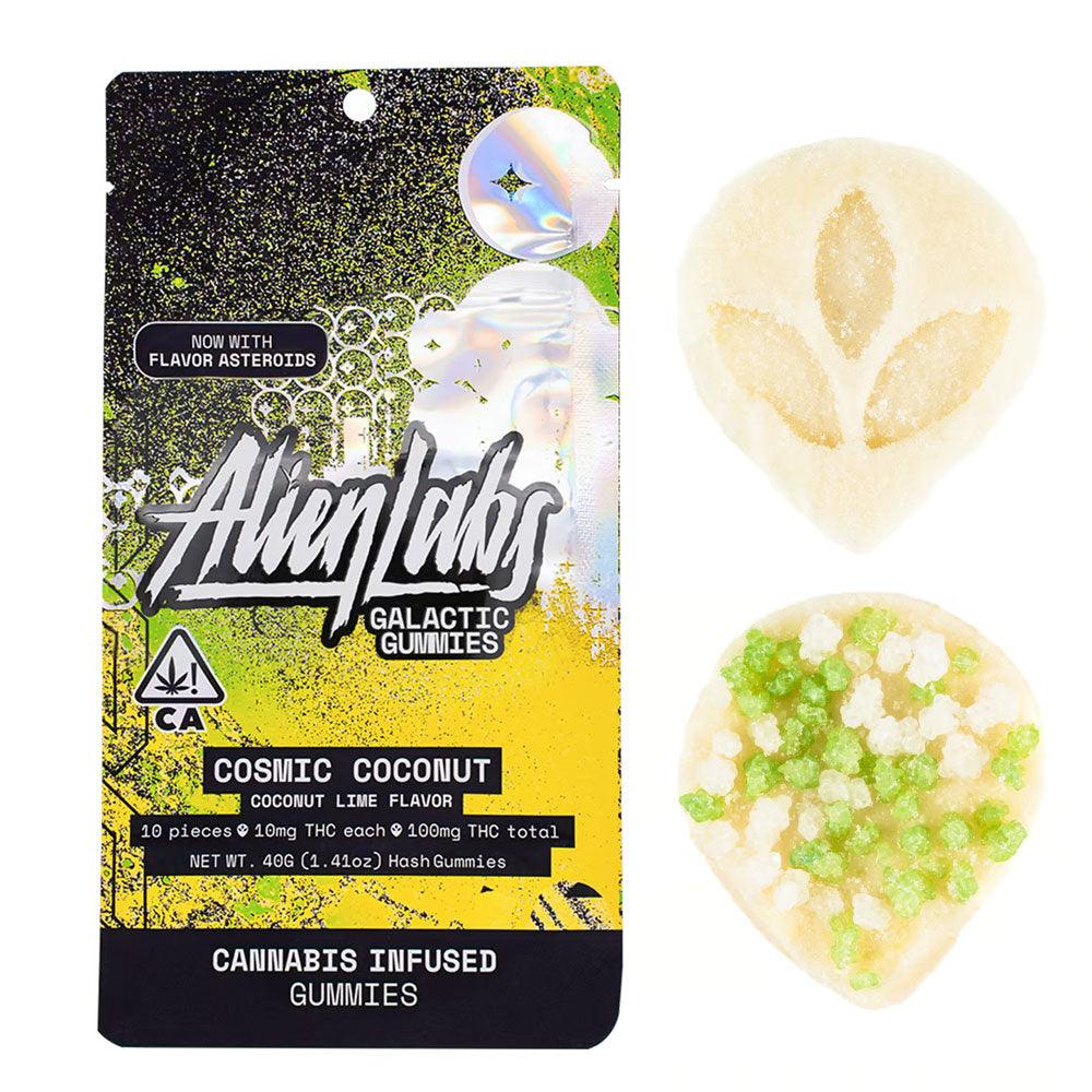 Cosmic Coconut Hash Gummies [10pk] (100mg) | Alien Labs